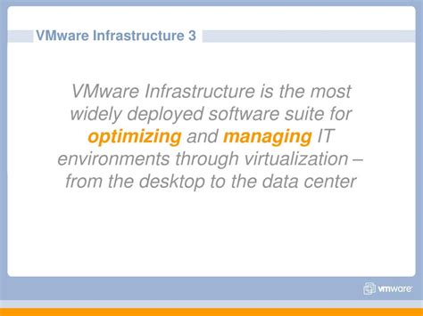 PPT VMware Infrastructure PowerPoint Presentation Free Download ID