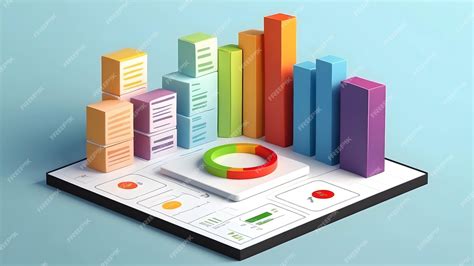 Premium Photo 3d Bar Chart 3d Bar Chart Illustration Bar Chart With