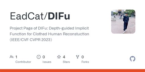 Github Eadcat Difu Project Page Of Difu Depth Guided Implicit