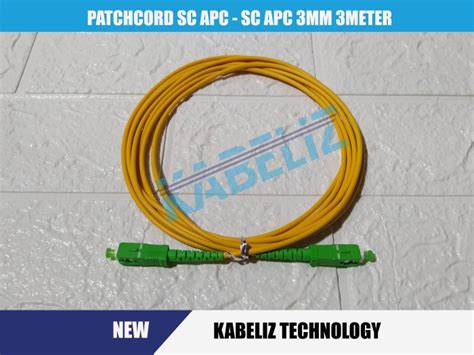 Jual Patchcord Patchcore Path Core Path Cord Kabel Fo Sc Apc Single Mode Kab Pati KABELIZ
