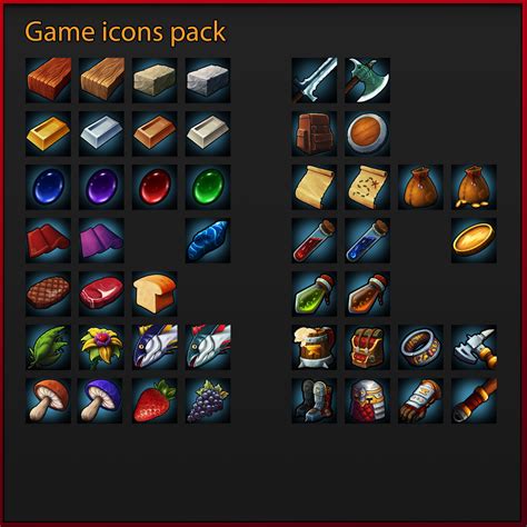 Game Icons Pack V1 By Blackkarma3840 On Deviantart