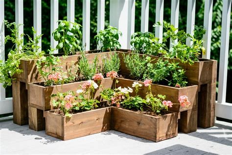 Ana White Cedar Tiered Garden Planter Featuring Decor And The Dog