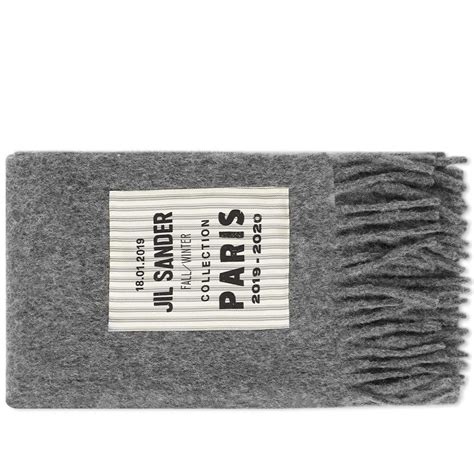 Jil Sander Wide Logo Scarf Jil Sander