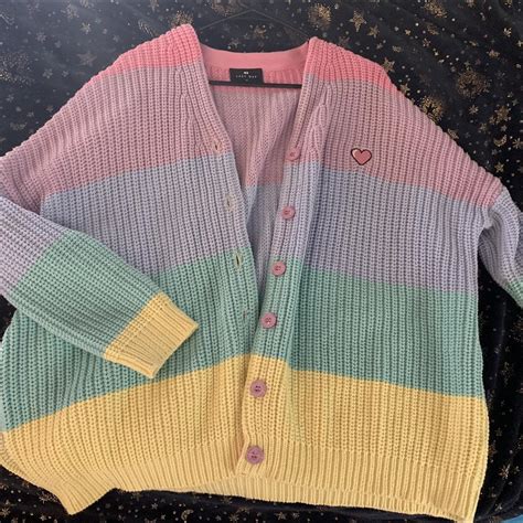 Lazy Oaf Womens Multi Cardigan Depop