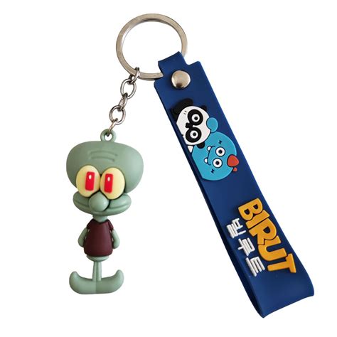 قیمت و خرید جاکلیدی مدل سیلیکونی طرح دوستان باب اسفنجی طرح هشت پا کد Db21