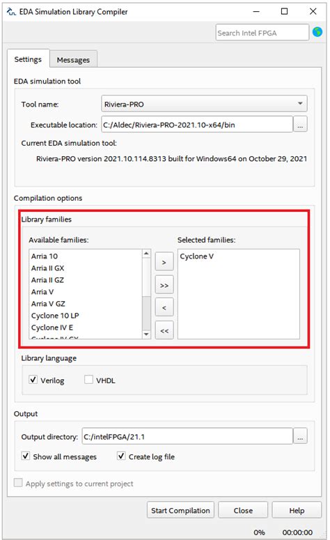 Compiling Intel Quartus Simulation Libraries For Riviera Pro Application Notes Documentation