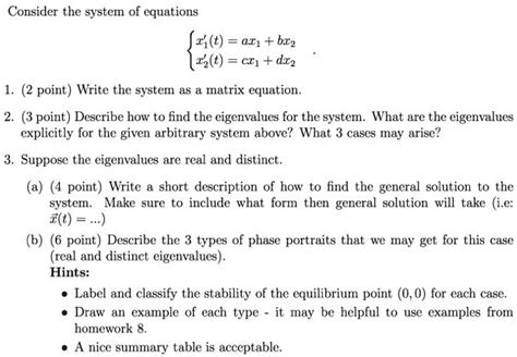 solved consider the system of equations 1 t a 1 6z2 ce1 di 1 2