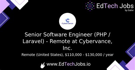 Senior Software Engineer Php Laravel Remote At Cybervance Inc Edtech Jobs
