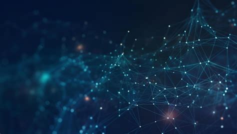 Abstract Blue Digital Data Background Network Connection Structure Structural Connection Of