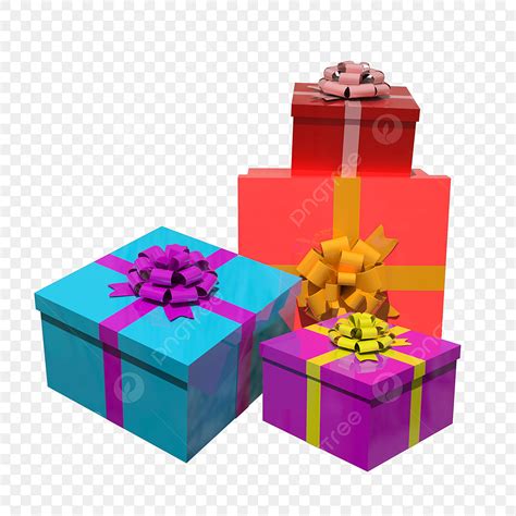 빨간색 선물 일러스트 상자 C4d 핑크 선물 상자 활 핑크 선물 상자 Png 일러스트 및 Psd 이미지 무료 다운로드