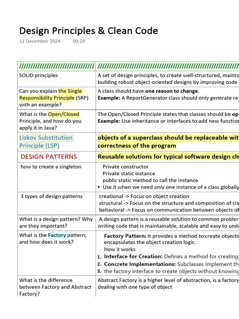 Understanding Solid Principles And Design Patterns Pdf Class
