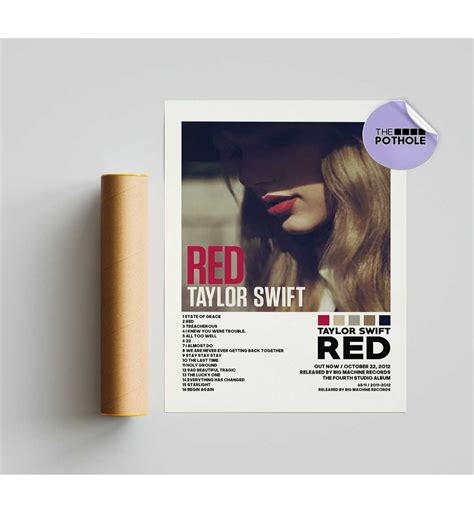Taylor Swift Posters Red Poster Album Inspire Uplift