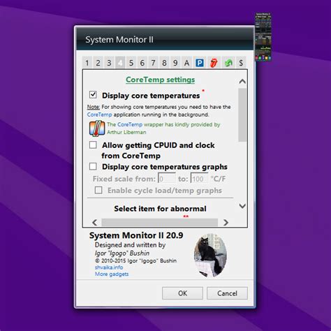 System Monitor II Windows Gadget Win Gadgets