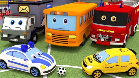Полицейская машина Скорая помощь пожарная машина поезда Учим виды транспорта Машинки
