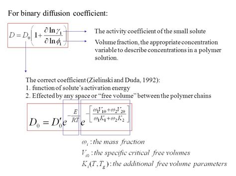 高等輸送二 — 質傳 Lecture 4 Diffusion Coefficient Ppt Download