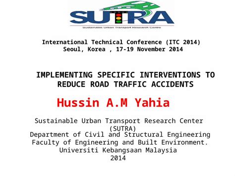 Pptx Implementing Specific Interventions To Reduce Road Traffic Accidents Dokumentips