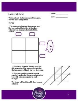Lattice Box Methods For Multi Digit Multiplication Level TpT
