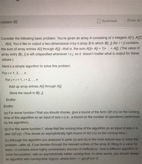 Solved Consider The Following Basic Problem Youre Given An