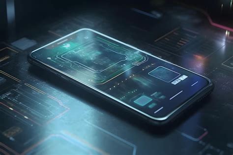 Premium Ai Image Mobile Phone With Screen Generative Ai