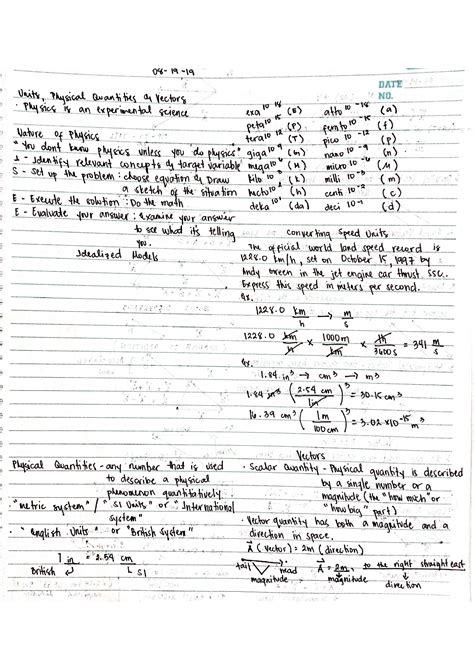 SOLUTION Physics Units Physical Quantities Vectors Studypool
