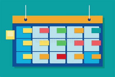 This Visual Representation Displays A Work Schedule Planner Featuring