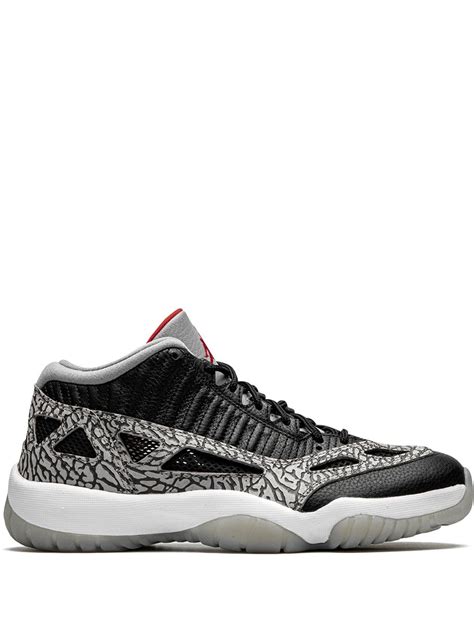 Jordan Air Jordan 11 Low Ie Black Cement Sneakers Black Farfetch Uk