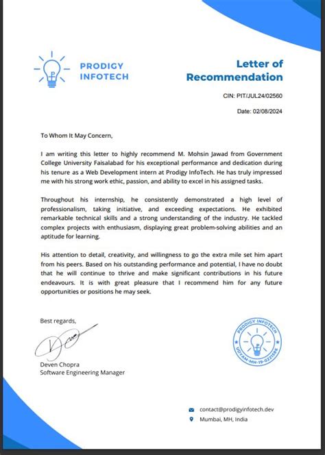 mohsin jawad on linkedin thankyou gratitude internshipexperience prodigyinfotech…