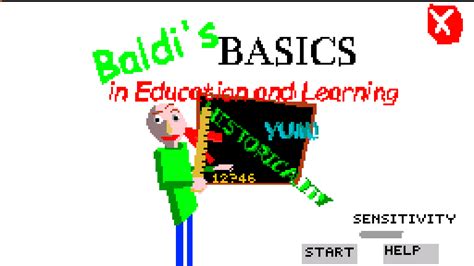 Pixilart Baldi S Basics Title Screen By The Mario Guy