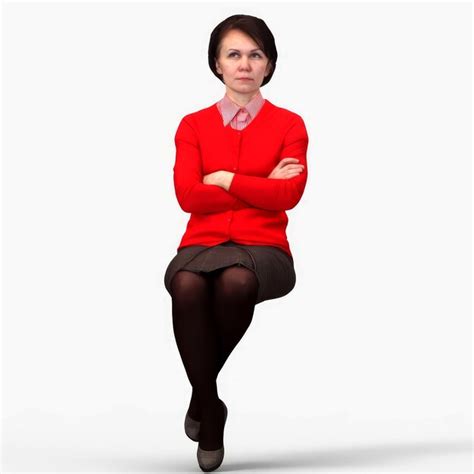 Premium Photo Realistic 3d Human Model Woman In Static Pose Young