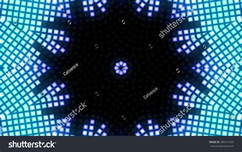 Abstract Blue Block Lights Background
