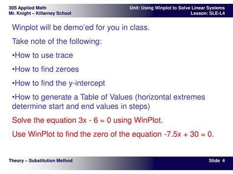 PPT Using Using Winplot To Solve Linear Systems PowerPoint Presentation ID 6126769