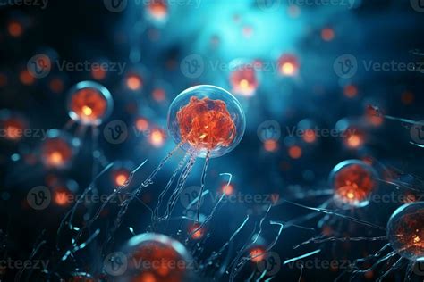 Ai Generated Internal Cellular Structures Circulatory Pathways