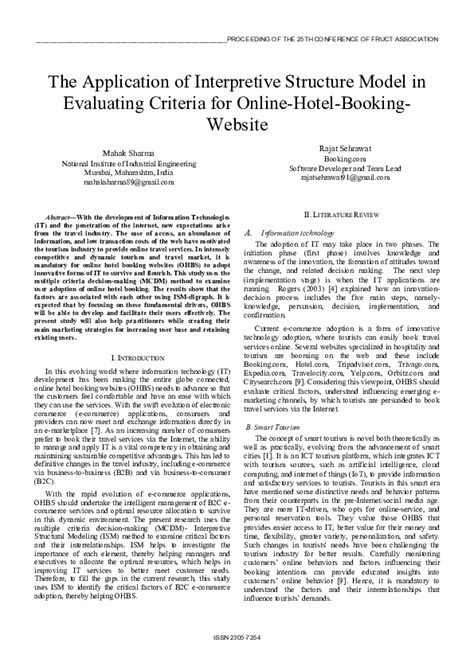 Pdf The Application Of Interpretive Structure Model In Evaluating