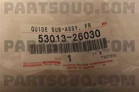 Guide Sub Assy Front Side Air Rh 5301326030 Toyota Parts Partsouq