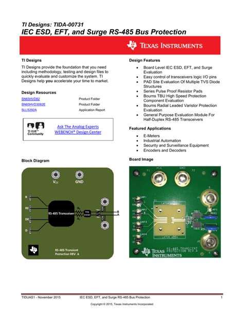 Rs 485 Bus Protection Iec Esd Eft Surge Design