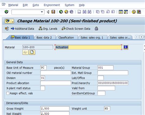 Solved Problem In Modifying Material Master Data Using Mm Sap Community