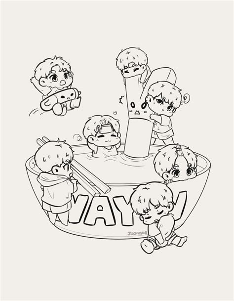 Joongιιe🐱🖍 On Twitter วาดfromhome With Wayv 🌈💖 แทนความคิดถึงระหว่าง