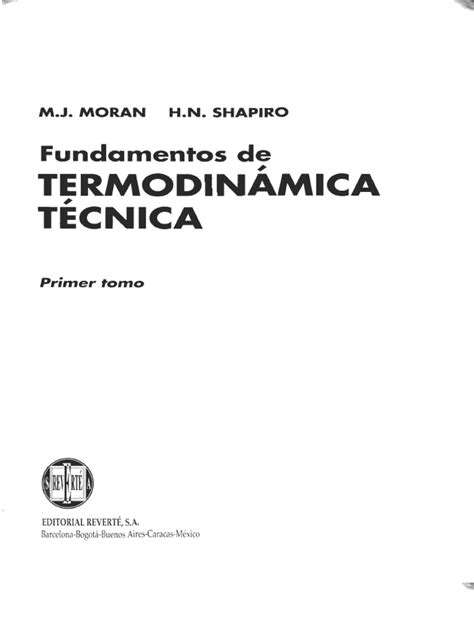 Fundamentos De Termodinamica Tecnica Pdf