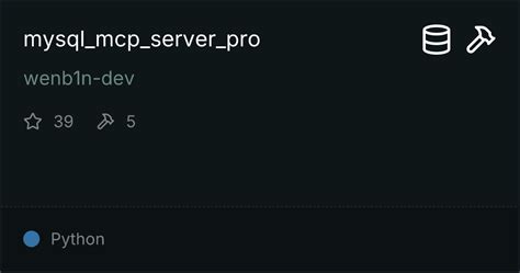 Mysqlmcpserver Glama