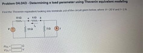 Solved Problem 04043 Determining A Load Parameter Using