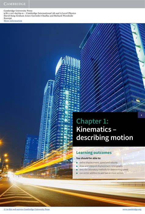Pdf 1 Chapter 1 Kinematics Describing Motion Dokumentips