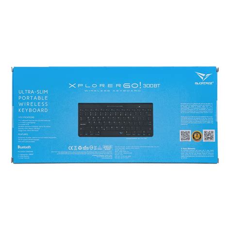 Order Alcatroz Xplorer GO BT Ultra Slim Portable Wireless Keyboard Metallic Black Online At