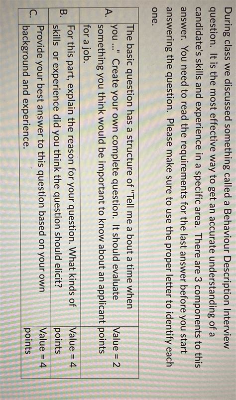 Solved During Class We Discussed Something Called A Behaviour