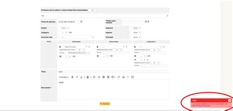 Problem Template Document Field Set As Required But Do Not Show At