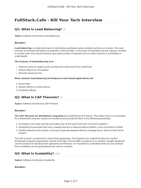 Set Questions 1 Pdf Load Balancing Computing Scalability