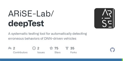 GitHub ARiSE Lab DeepTest A Systematic Testing Tool For Automatically Detecting Erroneous