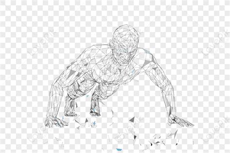 추상 팔 굽 혀 펴기 Png 일러스트 무료 다운로드 Lovepik