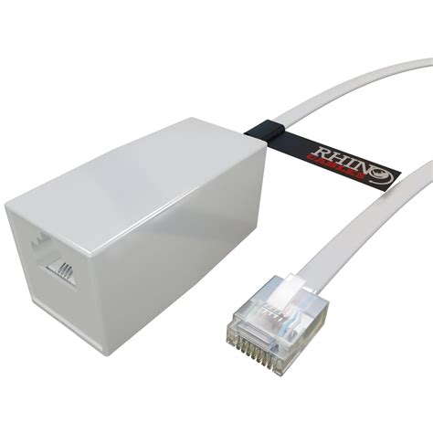 Rhinocables Rj11 Extension Adsl 4 Pin Broadband Modem Router Extension Cable Bt Voip Phone