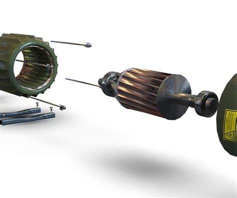 Artstation Electric Motor Motor Casing Stator Rotor Armature