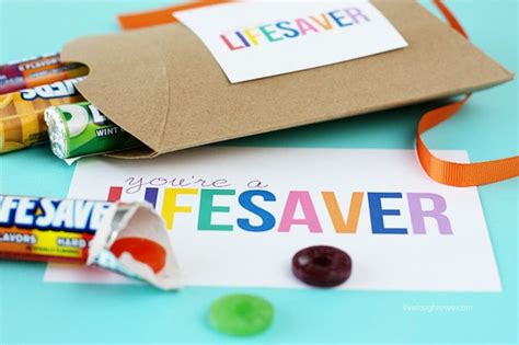 Youre A Lifesaver Printable T Ideas Under 5 Live Laugh Rowe